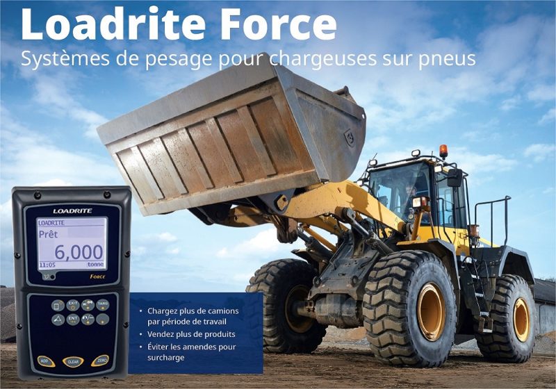 Loadrite force : Pesage embarqué pour chargeuse simple et précis